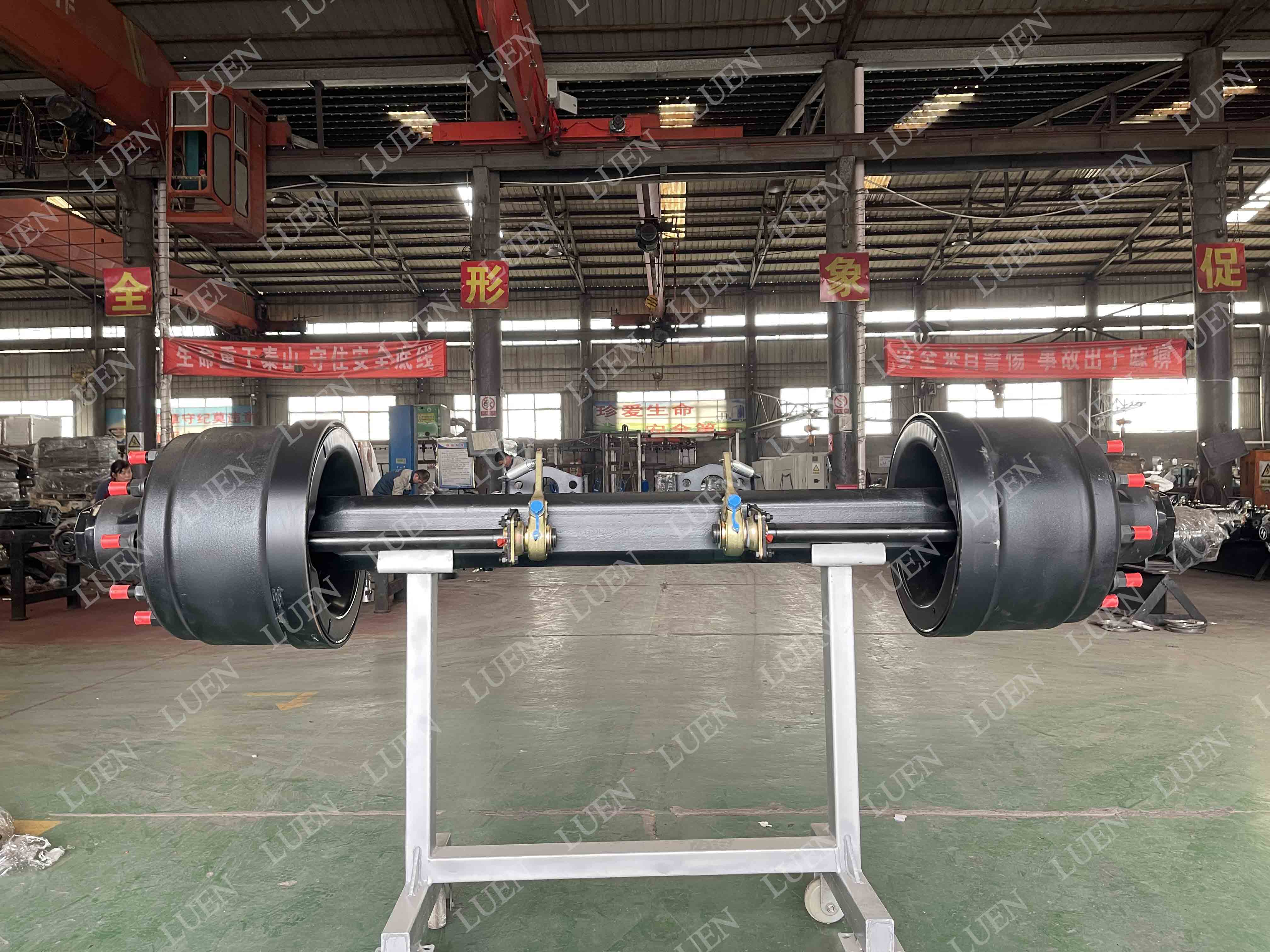 16ton American Fuwa Type Truck Brake Drum Axle Inboard Outboard Trailer ...