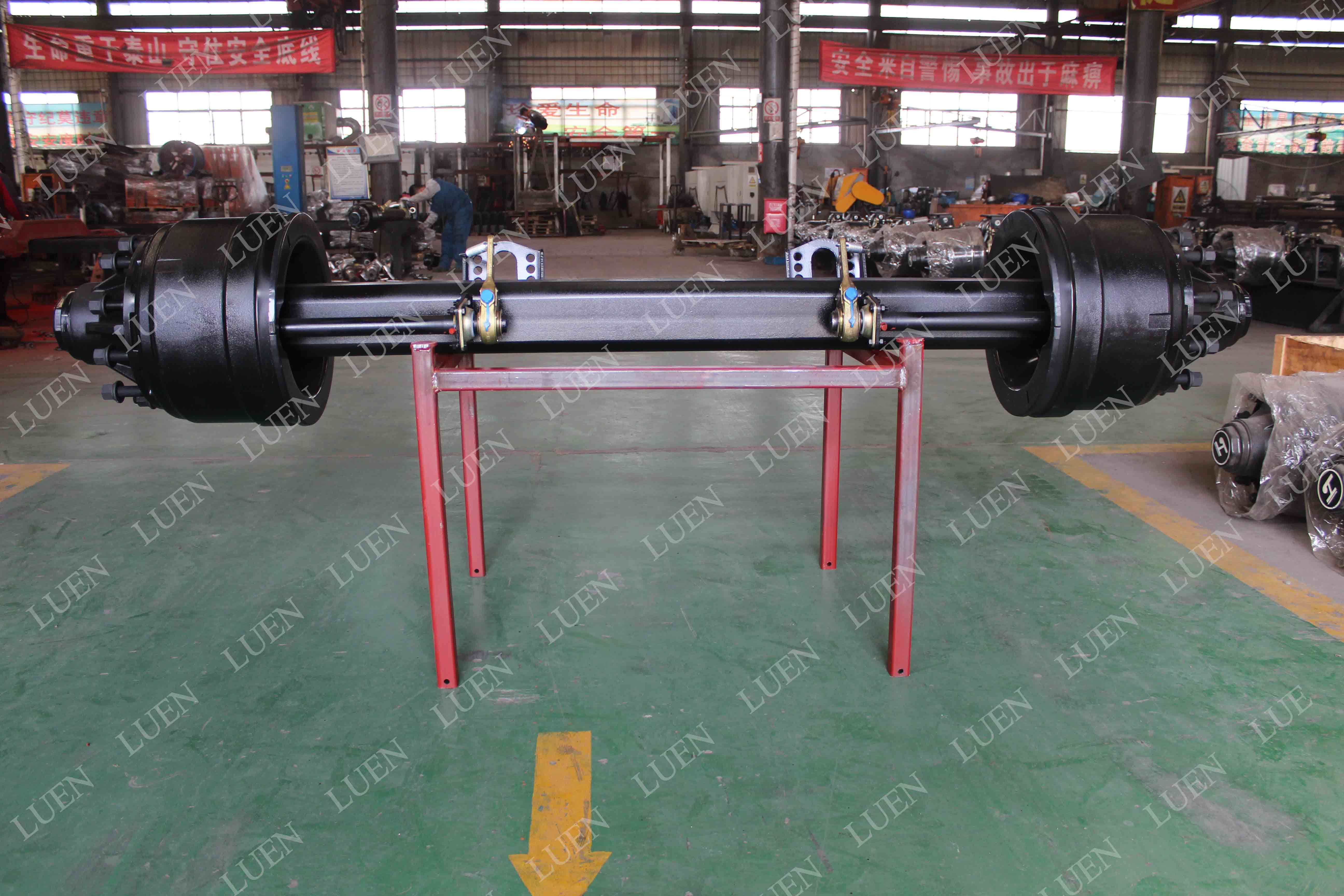 16ton American Fuwa Type Truck Brake Drum Axle Inboard Outboard Trailer ...